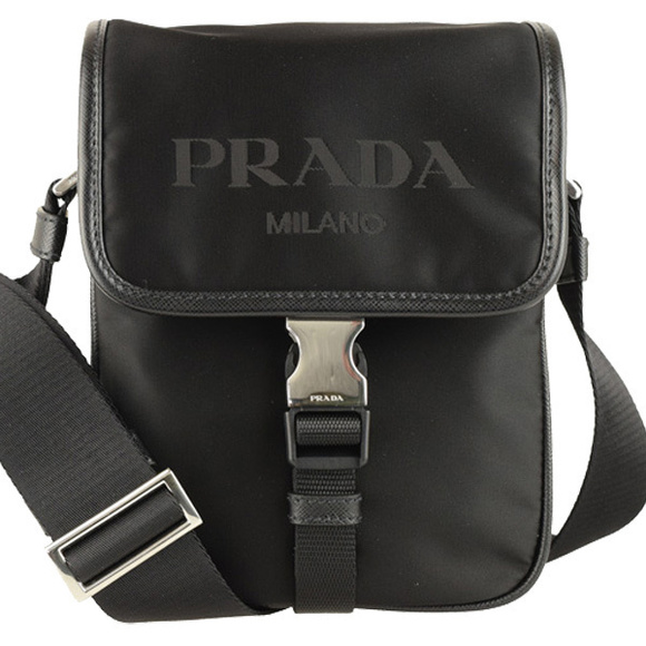 Prada | Bags | Prada Outlet Leather Shoulder Bag Nero Black | Poshmark